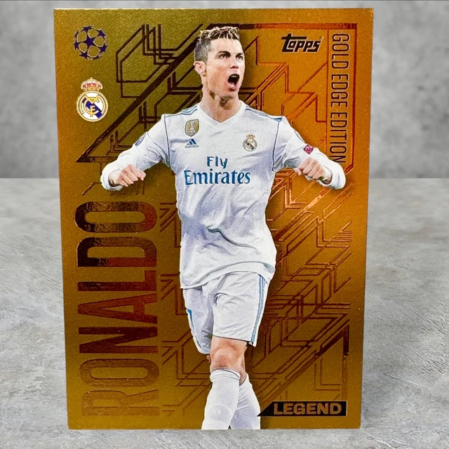 TOPPS MATCH ATTAX 2024/25 Cristiano Ronaldo (Real Madrid) Gold Edge ...
