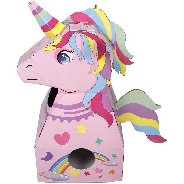 JOUETS DE CARTON Licorne Enfant Portable Costume DIY Pour Enfants EUR ...