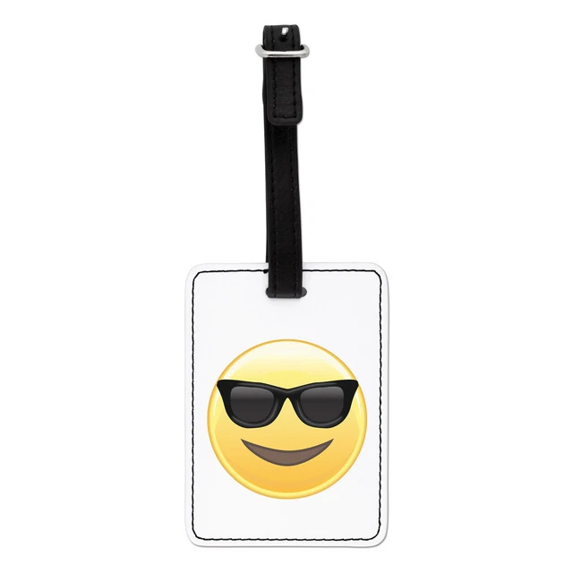 SOLEIL EMOJI VISUEL Étiquette de Bagage Valise Sac - Drôle Voyage ...