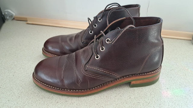 RED WING CHUKKA Boots Mens Dark Brown Horween Leather Dr. Sole Uk 9 £ ...