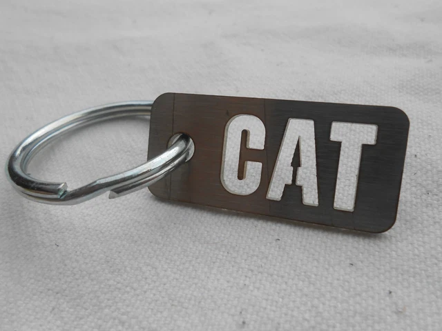 VINTAGE CATERPILLAR LASER Cut CAT Key 2.5" Keychain £19.25 - PicClick UK