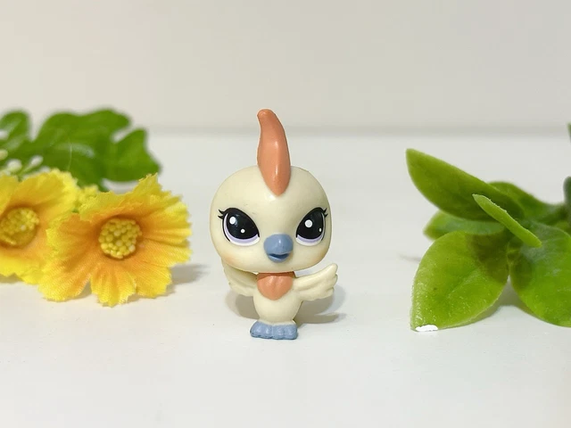 LITTLEST PET SHOP Mini Cockatoo #3-160 Hasbro LPS Collectible Orange ...