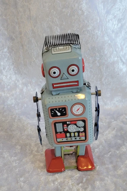 VINTAGE WIND UP Robot Tin Toy Brand New in Box!!! £33.29 - PicClick UK