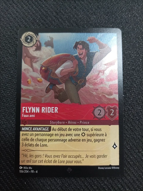 CARTE LORCANA CHAPITRE 4 Flynn Rider 106/204 Foil EUR 7,50 - PicClick FR