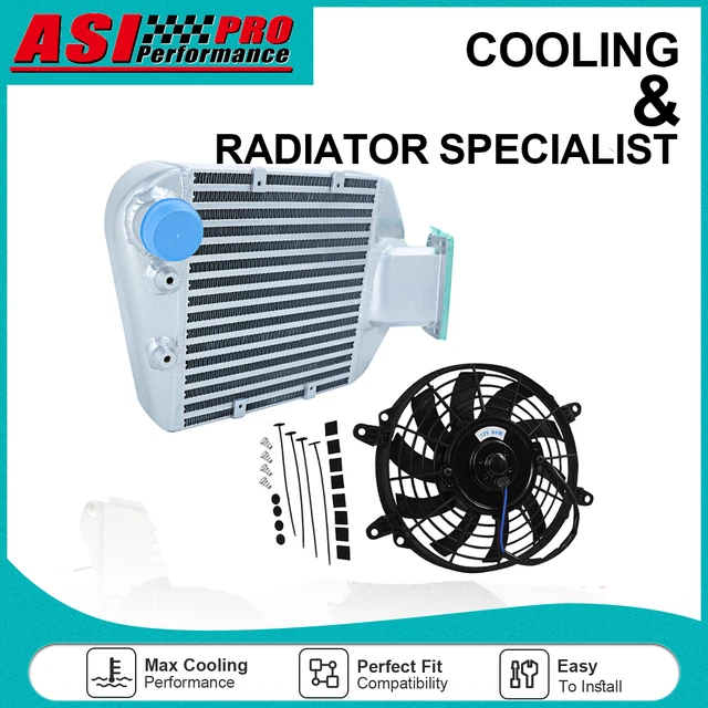 INTERCOOLER+9& FAN FIT Toyota Landcruiser 80/100/105 Series 1HZ 1HDT TD ...