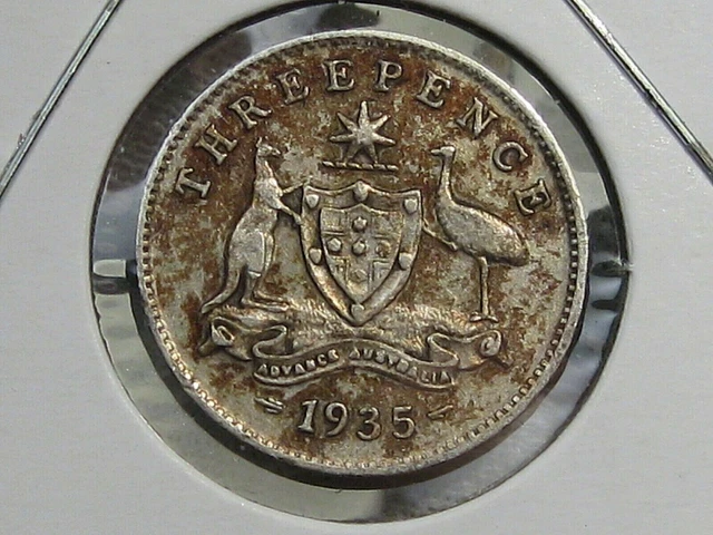 XF 1935 ARGENT 3 Pence 3D Australie. #28 EUR 22,50 - PicClick FR