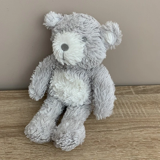 TESCO F&F GREY & White Teddy Bear Soft Toy £11.99 - PicClick UK