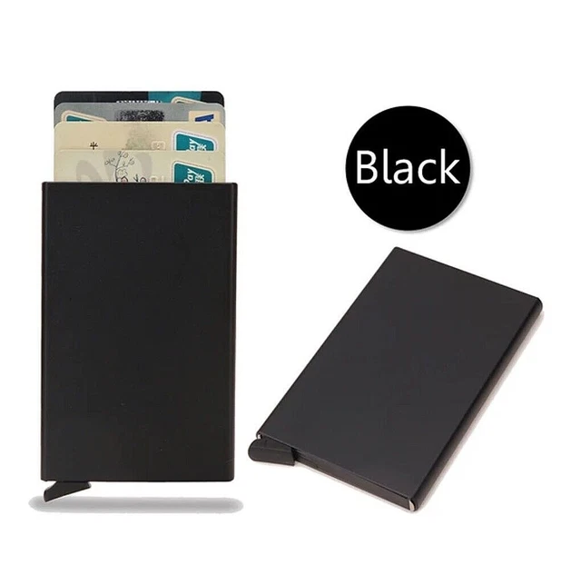 🇨🇵 PORTE CARTES de Crédit Bancaires Noire Blocage RFID/NFC 🇨🇵 EUR 5,00 ...