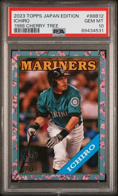 ICHIRO 2023 TOPPS édition japonaise 1988 Topps cerisier #88B-12 PSA 10 Mariners EUR 110,86 ...