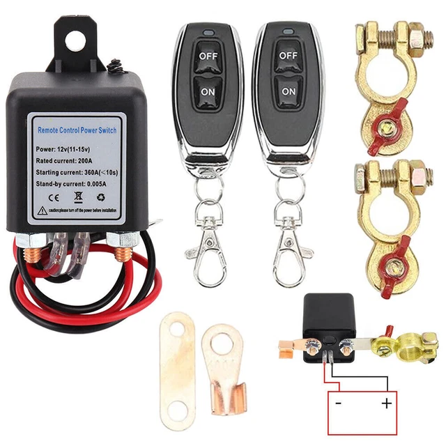 BATTERY DISCONNECT ISOLATOR Power Switch Cut-Off Master Car Dual ...