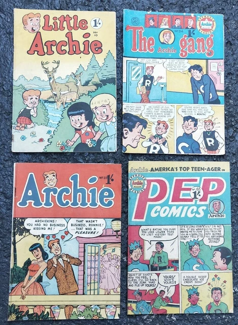 ARCHIE RELATED AUSTRALIAN vintage comic bulk lot 4 issues nice copies ...