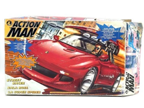 1995# RARE ACTION Man Car Street Racer Playset New Old Stock # EUR 99 ...