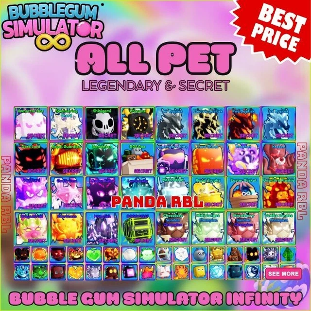 ALL PET 🔥 Bubble Gum Simulator Infinity | BGSI 🔥 CHEAPEST + FAST ...