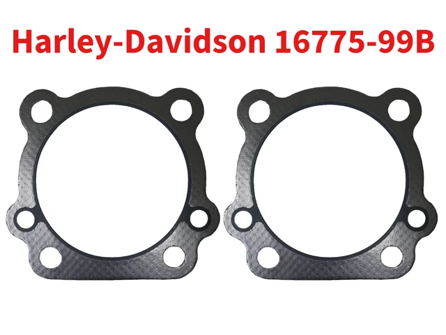 FOR HARLEY-DAVIDSON TWIN Cam 16775-99B Cylinder Head Gasket 1677599B x2 ...
