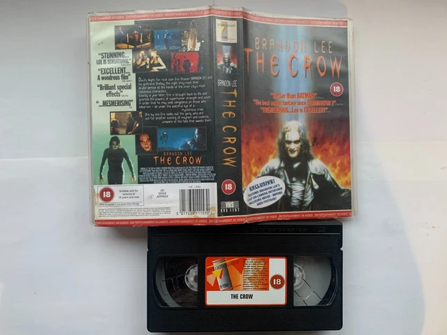 THE CROW {1994, VHS/PAL} BRANDON LEE's FINAL MOVIE! RARE & OOP ...