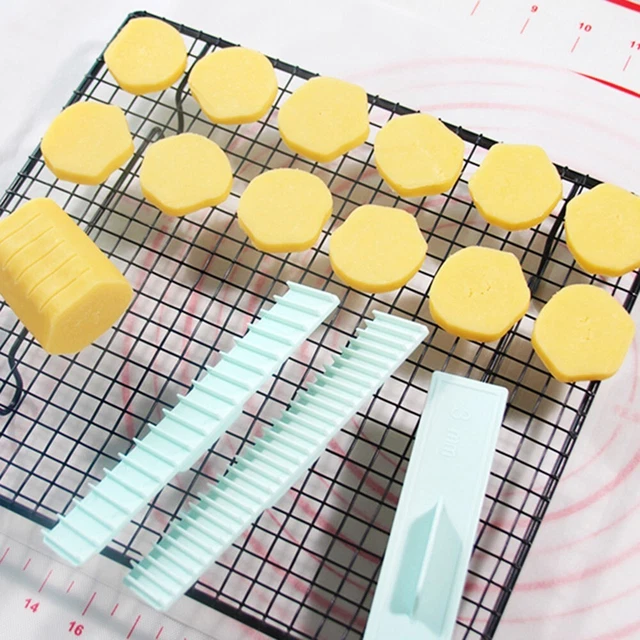 BAKING ESSENTIAL ABS Plastic Biscuit Measuring Ruler Set with 8 Rulers ...