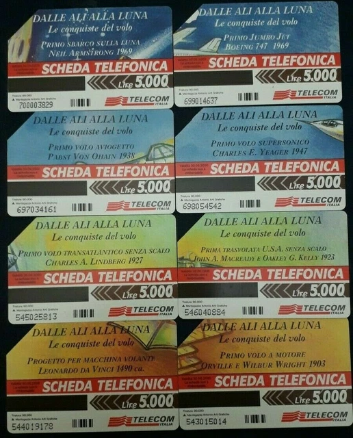 SCHEDE TELEFONICHE SERIE completa dalle ali alla luna usate perfette...Leggi! EUR 8,00 - PicClick IT