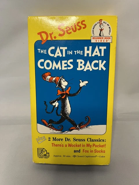 THE CAT IN The Hat Comes Back Dr Seuss Beginner Book Video VHS Tape ...