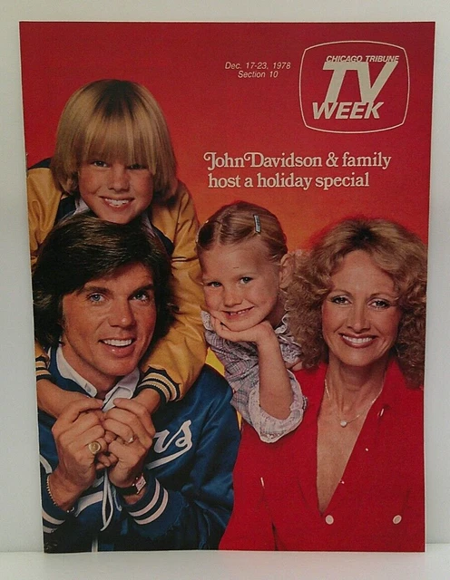 CHICAGO TRIBUNE TV Week Guide Magazine Dec 17-23 1978 John Davidson ...