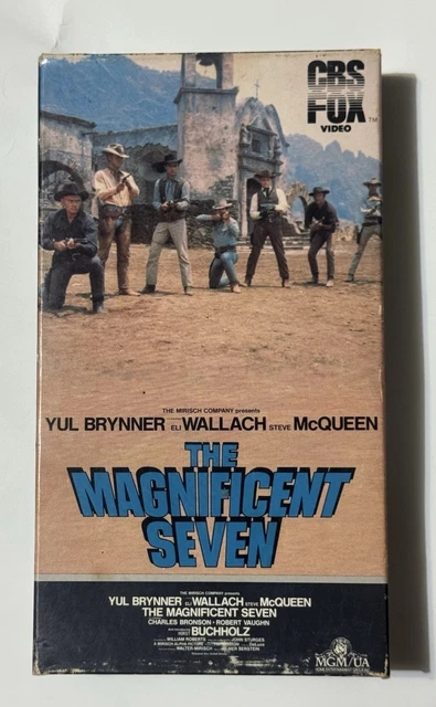 THE MAGNIFICENT SEVEN (1960) VHS Video Tape Yul Brynner Steve McQueen ...