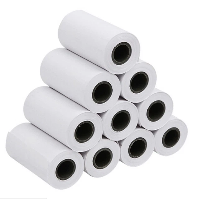 5 ROLLS PRINTABLE Paper Roll Direct Thermal Paper with Self-adhesiv SFG ...