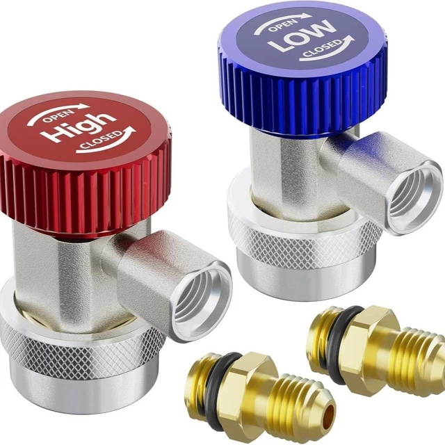 2PACK R134A QUICK ConnectorAdapter Coupler Auto AC Manifold Gauge Low ...