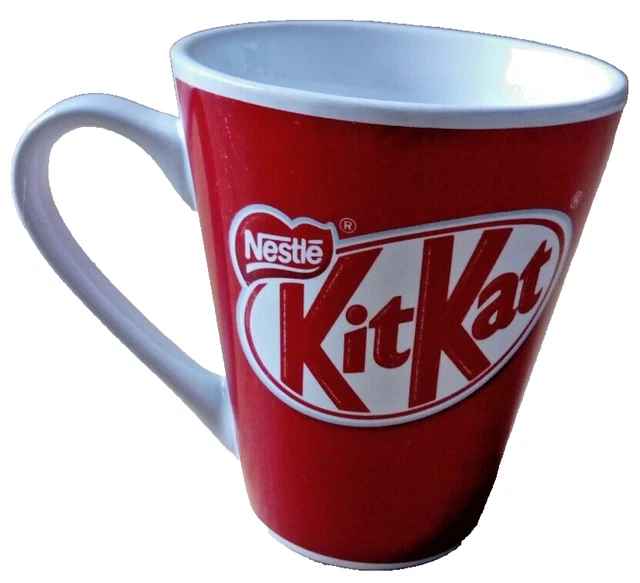 VINTAGE OFFICIAL NESTLE Kit Kat Mug Cup Ceramic Easter Collectable Red ...