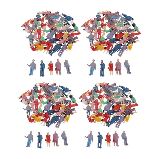 200 STCK. MODELLZÜGE Menschen Figuren Maßstab bemalt Strand ...