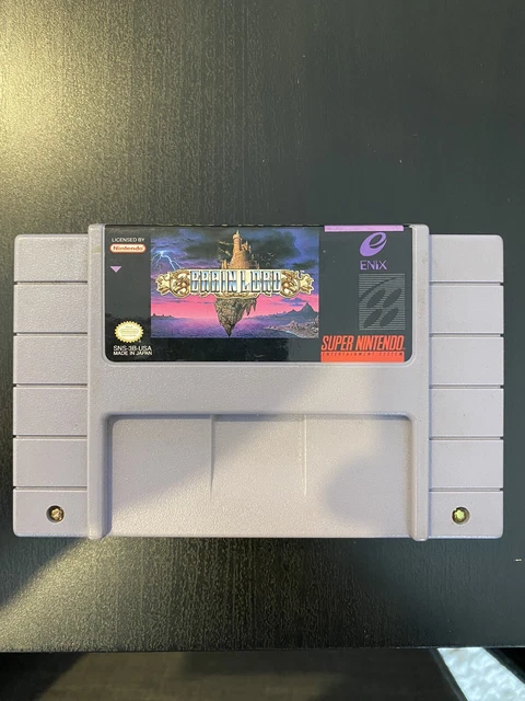 BRAIN LORD (SUPER Nintendo, SNES, 1994) Enix RPG Authentic $85.00 ...