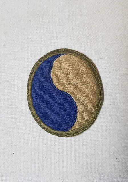 WW2 ORIGINAL US Army 29th Infantry Div Green Back Patch Rare Badge ...