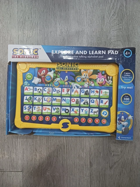 SONIC THE HEDGEHOG Explore & Learn Interactive talking alphabet pad ...