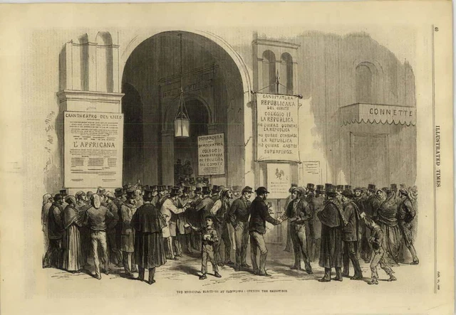 1869 MUNICIPAL ELECTIONS And Barcelona Opening The Ballot Box Prof ...