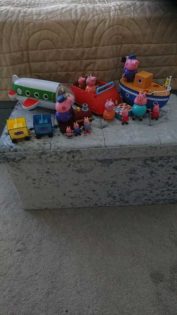 PEPPA PIG AEROPLANE Battery Operated Train & Car Large Boat &Figure ...