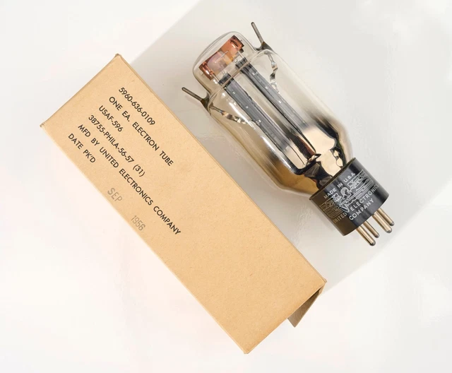 USAF 596 RECTIFIER vacuum tube valve NOS NIB fits Woo Audio WA22 with ...