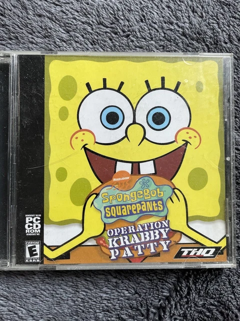 SPONGEBOB SQUAREPANTS : Operation Krabby Patty PC CD Rom (PC, 2001) CIB ...