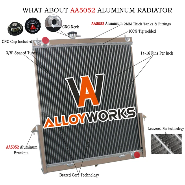 3 ROWS RADIATOR For NISSAN PATROL Y61 GU 3 4 5 4.8L TB48 Petrol 2002-20 ...