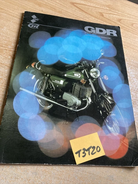 MZ GDR IFA Etz250 Ts125 Ts150 Simson 50 S51 Kr51 Brochure Catalog ...