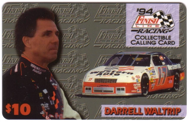 1994 DE COURSE Séries 2: Darrell Waltrip ( Ouest Auto ) Téléphone Carte ...