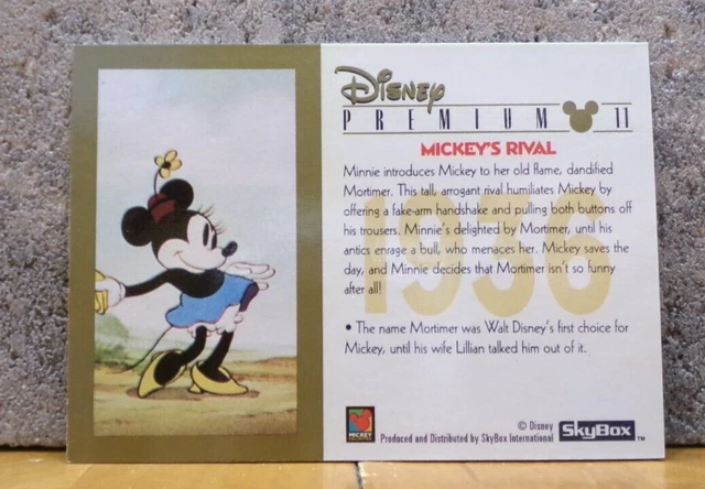 DISNEY PREMIUM TRADING Card Minnie Mouse Mickey's Rival 1936 With ...