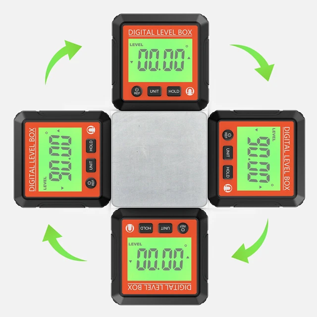 DIGITAL ANGLE PROTRACTOR Inclinometer Universal Magnetic Level Meter ...