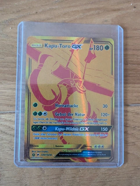 KAPU-TORO GX SV91/SV94 Gold / Verborgenes Schicksal / Pokemon Karten ...