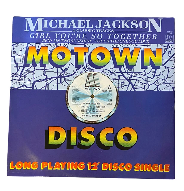 MICHAEL JACKSON - Girl You're So Together Motown 12 inch vinyl single ...