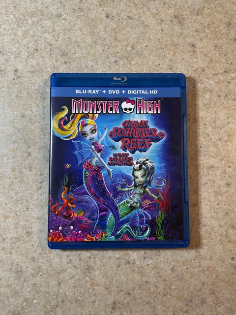 MONSTER HIGH: GREAT Scarrier Reef (Blu-ray / DVD, 2016, 2-Disc Set) $11 ...