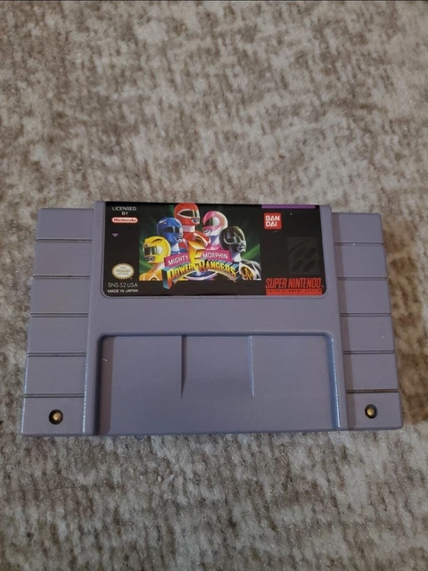 MIGHTY MORPHIN POWER Rangers (Super Nintendo SNES, 1994) Authentique ...