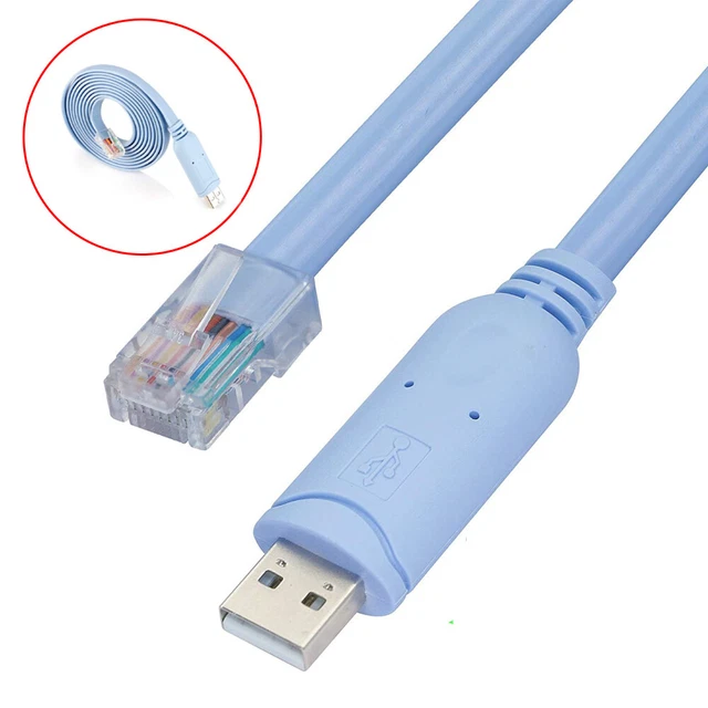 USB TO CONSOLE Cable USB to RJ45 Router Debugging Configuration Cable ...