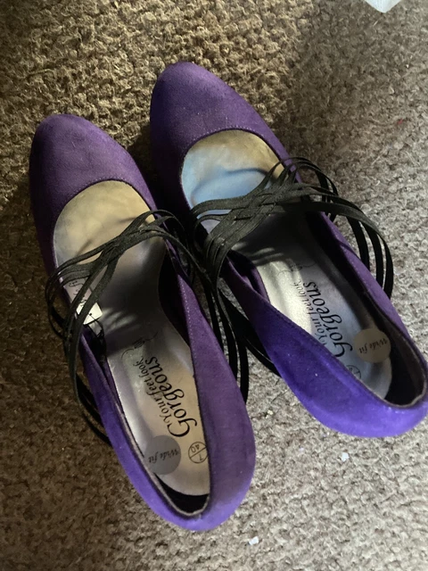 NEW LOOK SZ7 Dark Purple Shoes £5.00 - PicClick UK