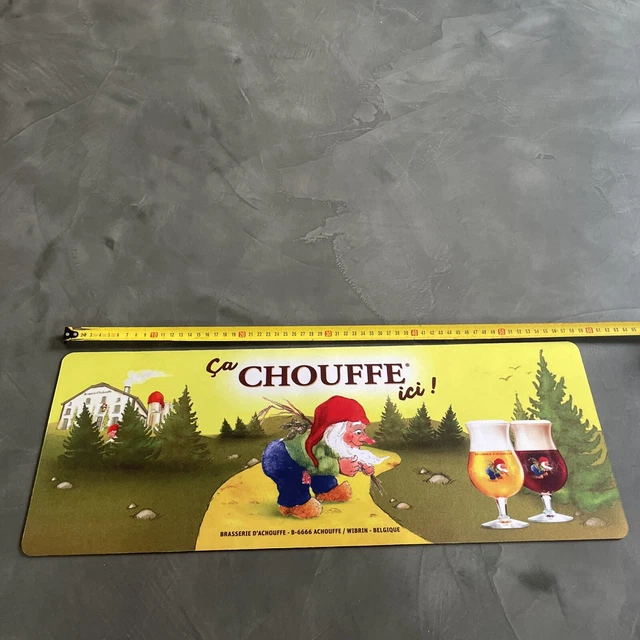 TAPIS DE BAR La Chouffe Brasserie D'achouffe 58x22 Cm EUR 15,00 ...