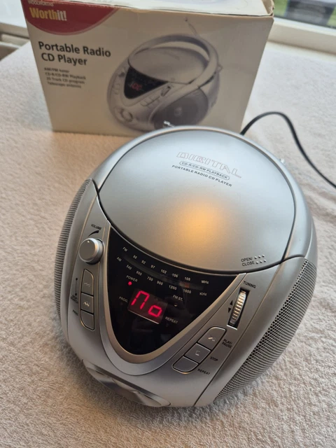 WOOLWORTHS PORTABLE CD Player & FM/MW/LW Radio Tuner Tested & Working £ ...