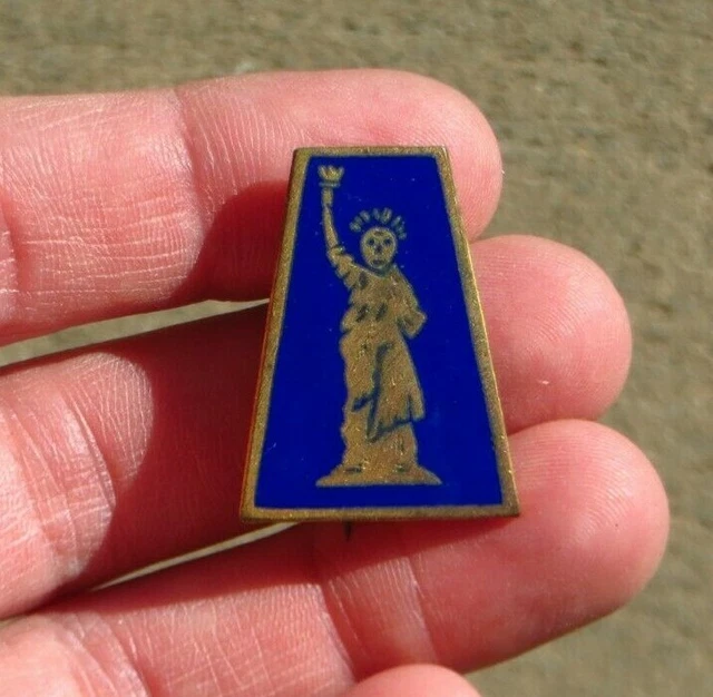 WW2 US ARMY 77th Infantry Division Patch Crest DI DUI Pin Distinctive ...