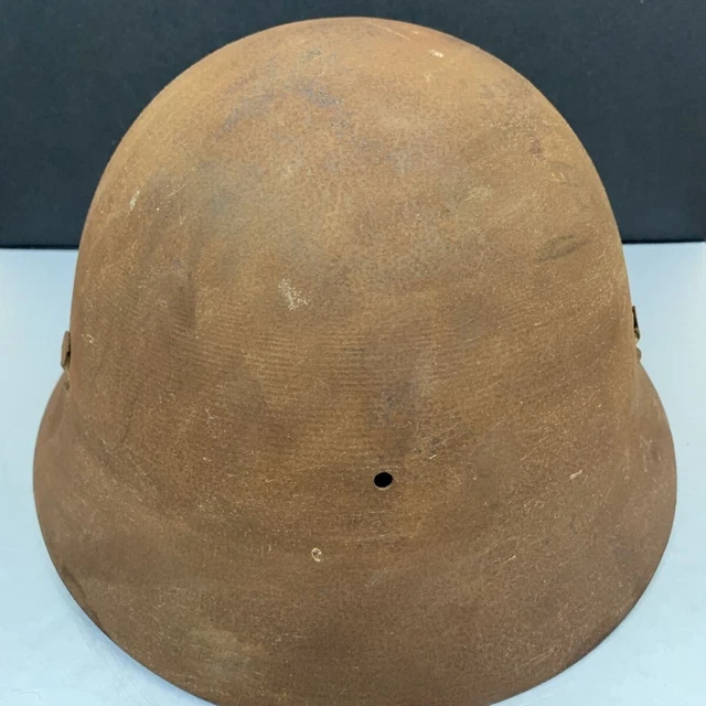 FORMER JAPANESE ARMY Iron helmet Original WW2 Imperial Navy Military ...